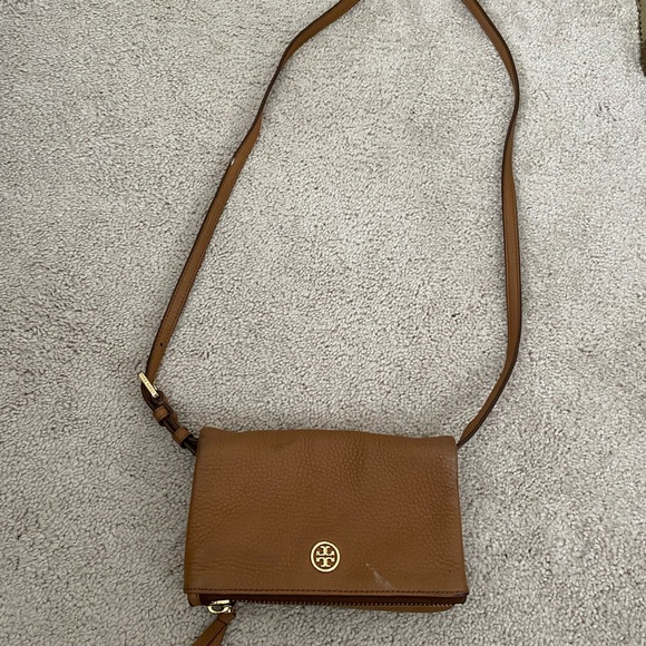 Tory Burch | Bags | Tory Burch Original Leather Camel Crossbody | Poshmark
